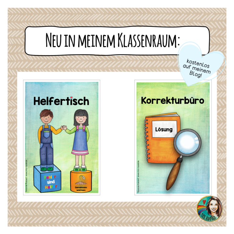 Neu in meinem Klassenraum: Ein fester Platz für Helfertisch und ...